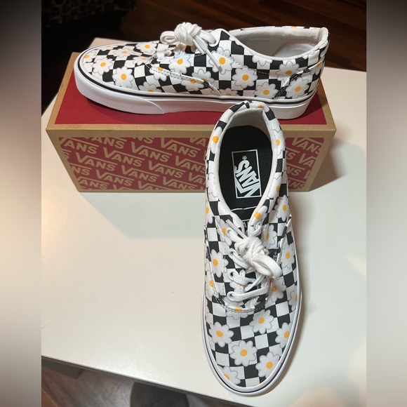 Vans | Shoes | Vans Doheny Flower Checkerboard Multi | Poshmark